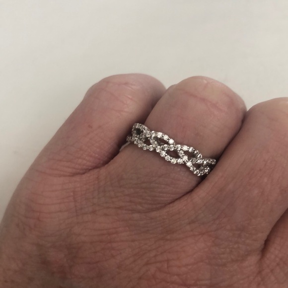 Jewelry | Twisted Diamond Band | Poshmark